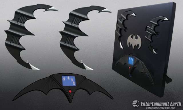 Batman Returns with His Trusty Batarang Prop Replica