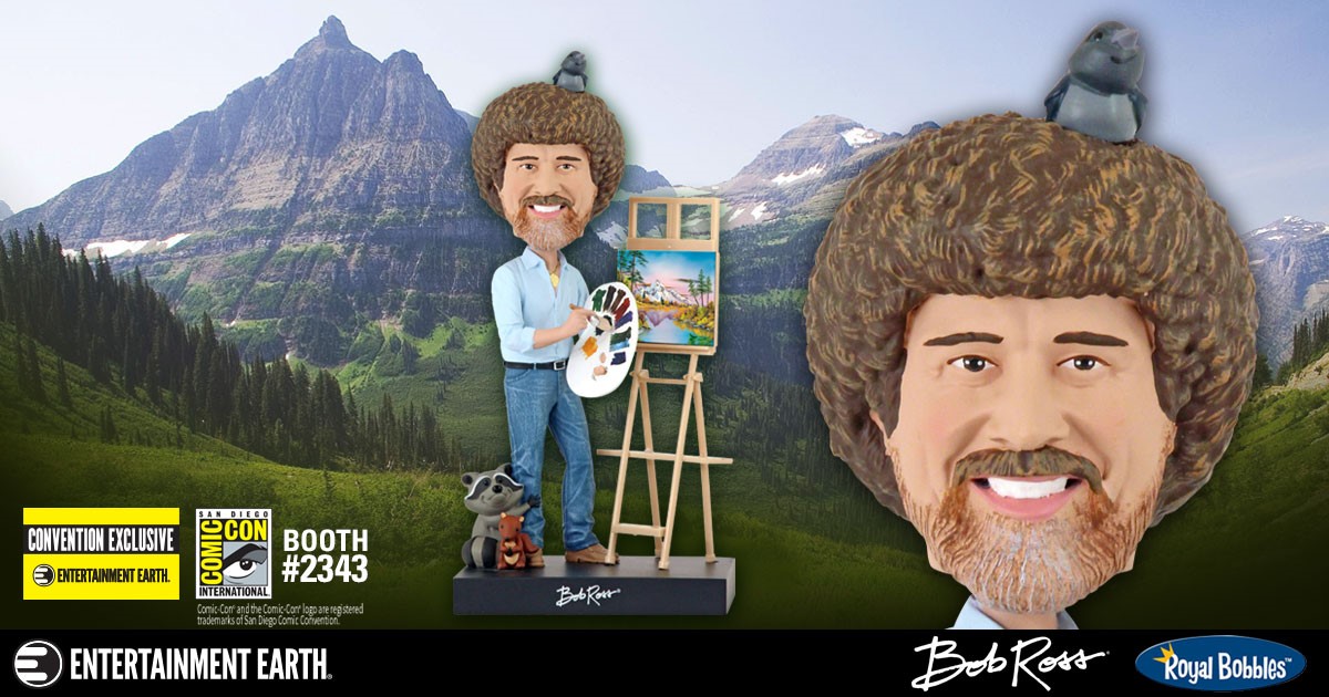 Become a Happy Little Collector with this Bob Ross Bobble Head at San ...